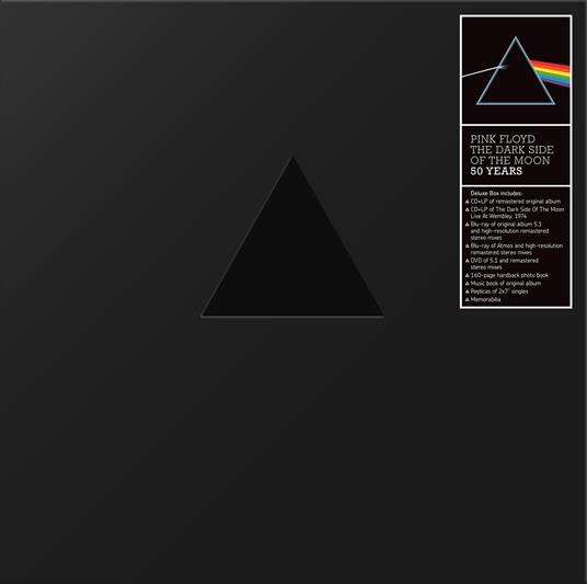 The Dark Side Of The Moon 50th Anniversay Edition 2 Cd 2 Lp 2 Blu