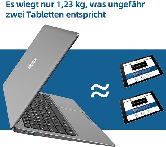 Jumper Notebook 13,3 Pollice FHD Microsoft 365, 4GB RAM, 64GB eMMC ...