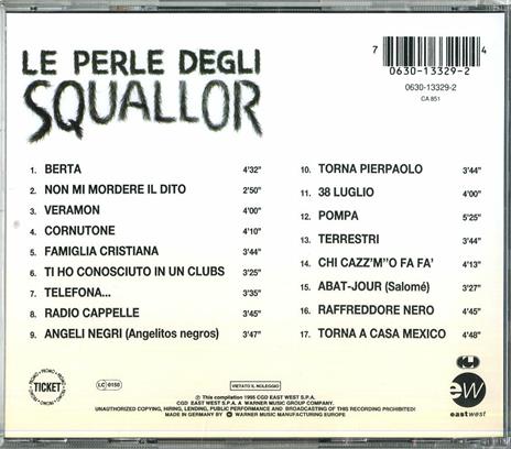Le perle degli Squallor - Squallor - CD | IBS