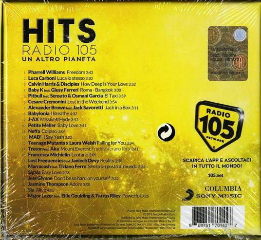 Radio 105 Hits - CD | IBS