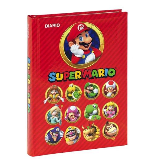 Diario Super Mario 2022-2023, 12 Mesi, Mario, sfondo rosso - Super ...
