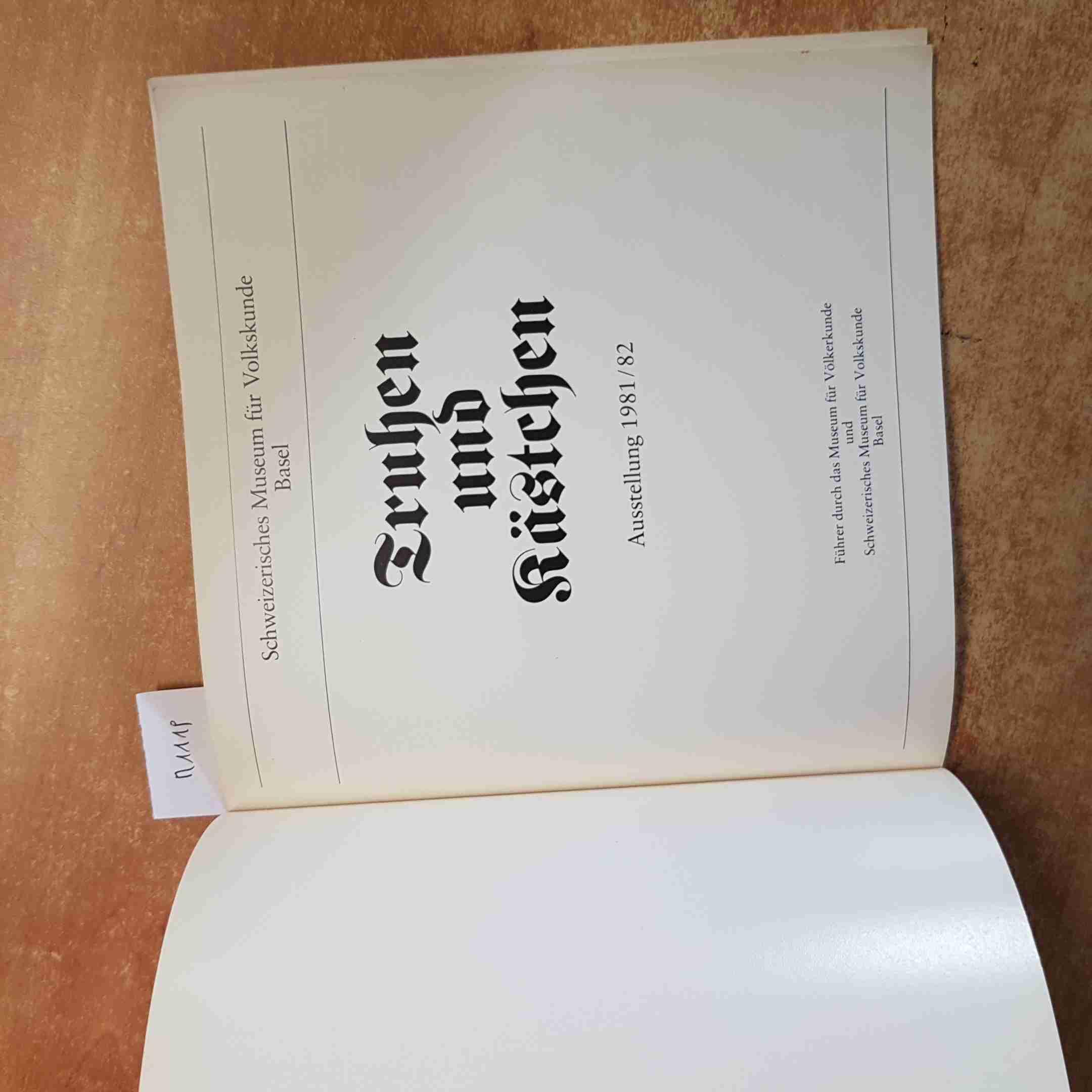 Truhen und Kastchen THEO GANTNER Ausstellung 1981/82 - Libro Usato ...