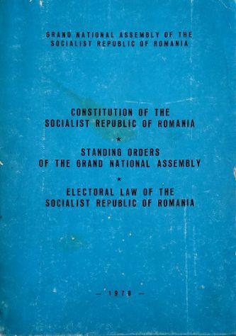 Constitution of the Socialist Republic of Romania - Standing orders of ...