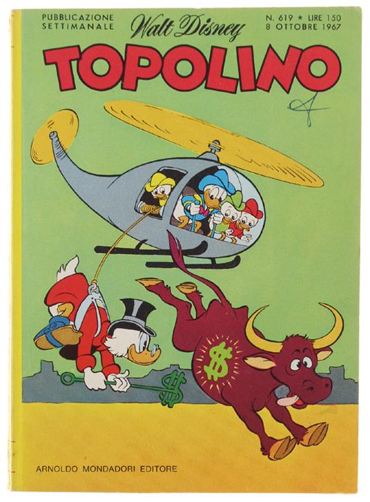 Topolino N. 619 [Piccola Sigla In Copertina, Libretto E Dorso In ...