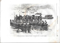 Passaggio del Danubio a Zimnitza. Cosacchi del Don. Stampa 1877 - Libro ...