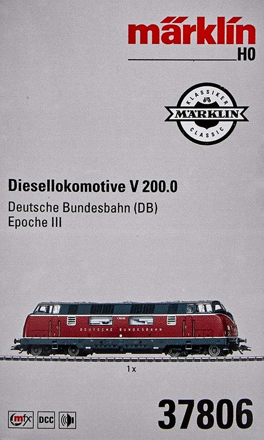 MÃ¤rklin Diesellokomotive Baureihe V 200.0 - Zugmodell - HO (1:87) - Junge/MÃ¤dchen - 15 Jahr(e ...