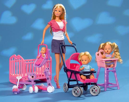 Steffi Love Baby World (inclusi Steffi, Evi, Timmy, bebè) - Simba Toys ...