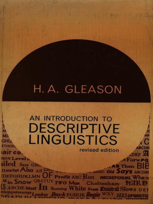 An introduction to descriptive linguistics - H.A. Gleason - Libro Usato ...