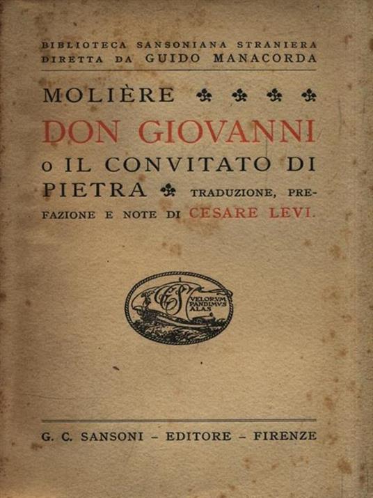 Don Giovanni o il convitato di pietra - Molière - Libro Usato - Sansoni ...