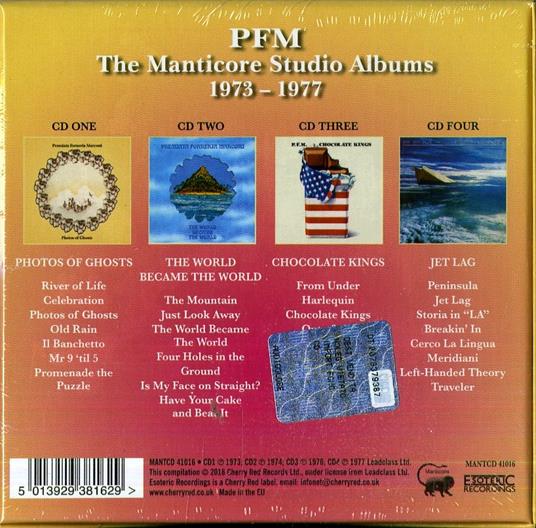 The Manticore Studio Albums 1973-1977 - Premiata Forneria Marconi - CD ...