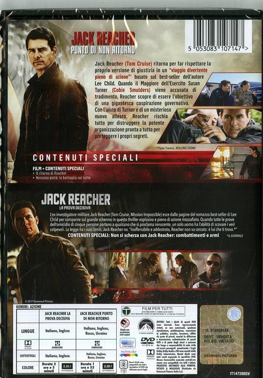 Jack Reacher collection (2 DVD) - DVD - Film di Christopher McQuarrie ...