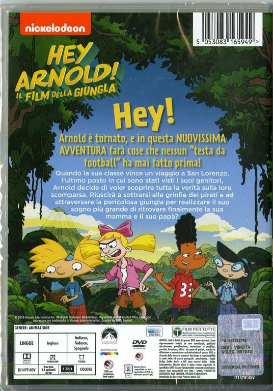 Hey Arnold! Il film della giungla (DVD) - DVD - Film di Raymie Muzquiz ...