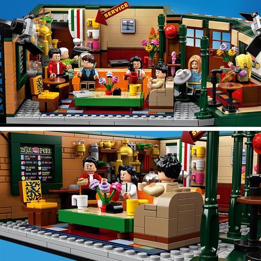 LEGO Ideas 21319 Central Perk, Set con l'Iconico Caffè e 7 Minifigure Friends, Gadget per il 25 ...