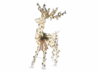 Renna Natalizia in rattan con luci Led per uso interno ed esterno ...