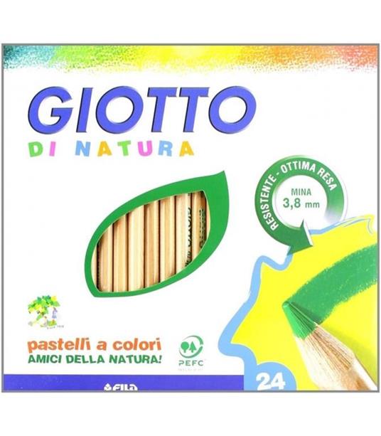 Pastelli Giotto di Natura. Scatola 24 matite colorate assortite ...