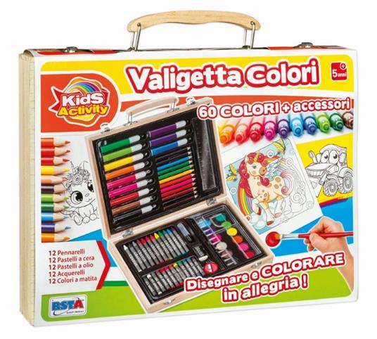 Rsta 11377 - Valigetta Colori 60 Pezzi - Rsta - Pittura - Giocattoli | IBS