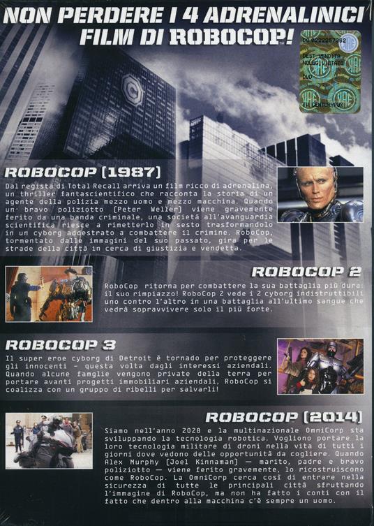RoboCop Collection (4 DVD) - DVD - Film di Fred Dekker , Irvin Kershner ...
