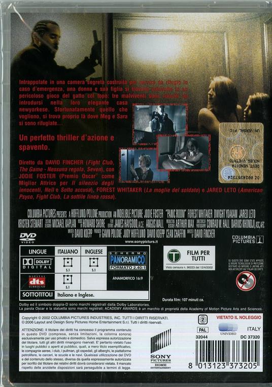 Panic room - DVD - Film di David Fincher Giallo | IBS