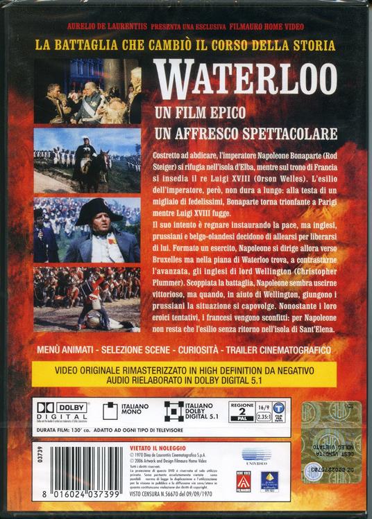 Waterloo - DVD - Film di Sergej F. Bondarchuk Drammatico | IBS