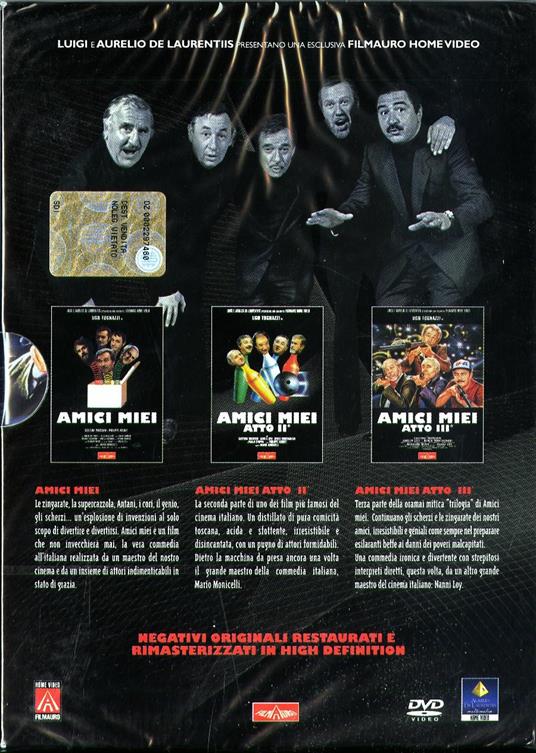 Amici miei. La trilogia (3 DVD) - DVD - Film di Nanni Loy , Mario Monicelli Commedia | IBS