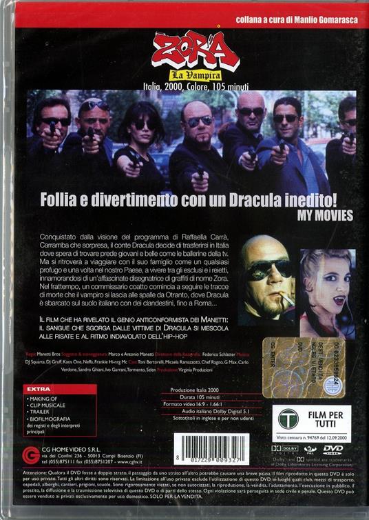 Zora la vampira - DVD - Film di Manetti Bros. Commedia | IBS