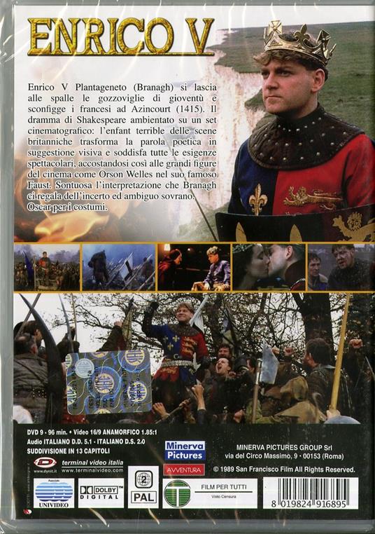 Enrico V - DVD - Film di Kenneth Branagh Drammatico | IBS