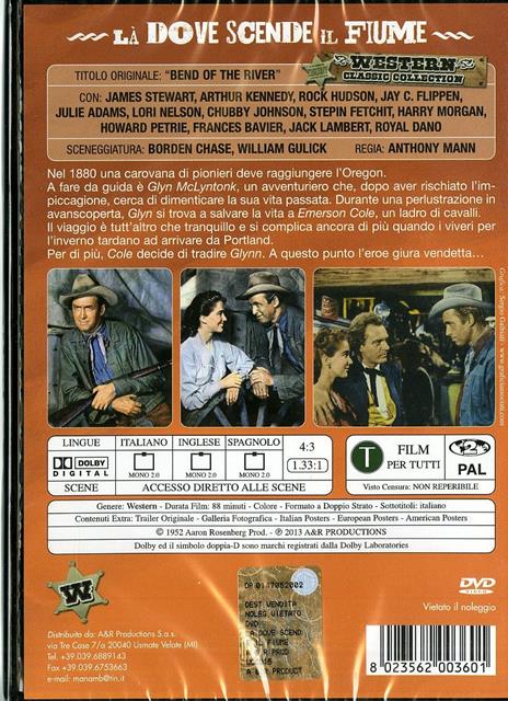 Là dove scende il fiume - DVD - Film di Anthony Mann Avventura | IBS