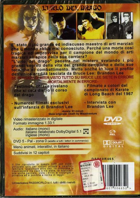 L' urlo del drago - DVD - Film di Toby Russel Documentario | IBS