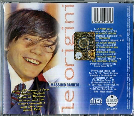 Le Origini - Massimo Ranieri - CD | IBS