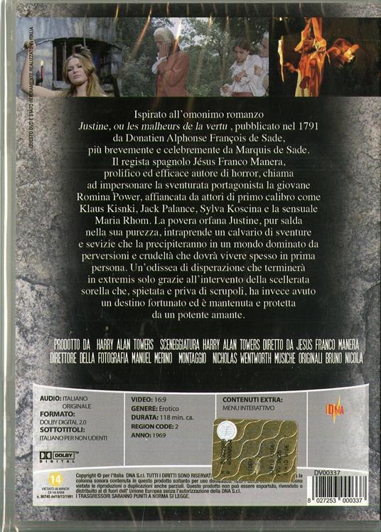 Justine ovvero le disavventure della virtù - DVD - Film di Jess Jesus ...