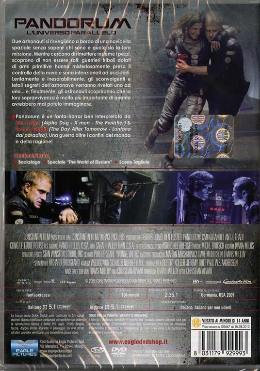 Pandorum. L'universo parallelo - DVD - Film di Christian Alvart ...