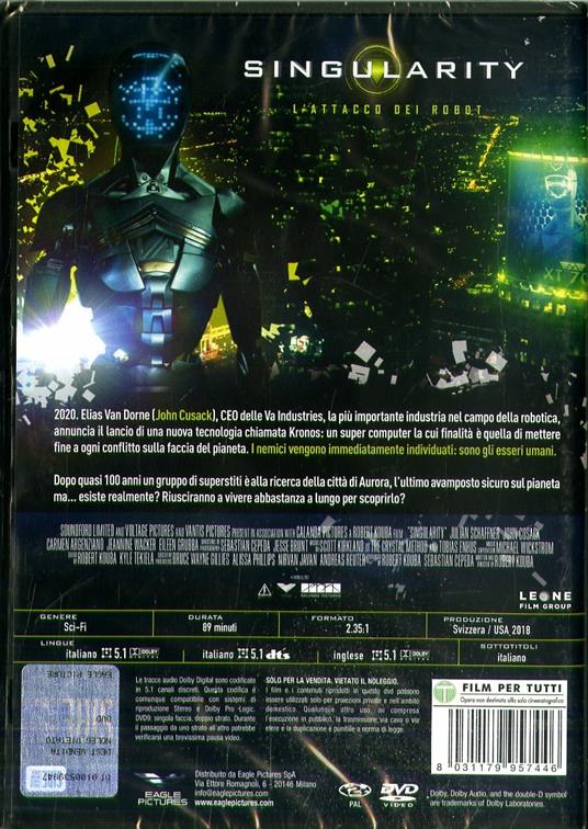 Singularity. L'attacco dei robot (DVD) - DVD - Film di Robert Kouba ...