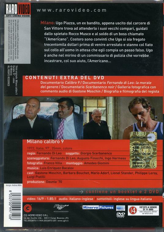 Milano calibro nove - DVD - Film di Fernando Di Leo Giallo | IBS