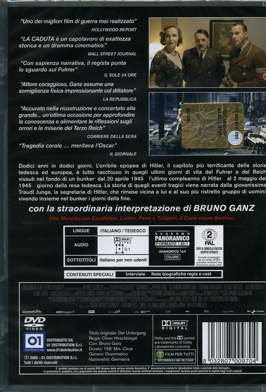 La caduta. Gli ultimi giorni di Hitler - DVD - Film di Oliver ...