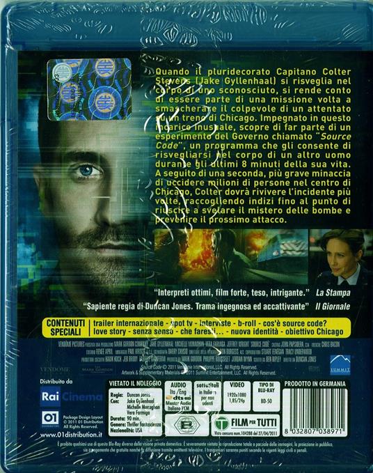 Source Code - Blu-ray - Film di Duncan Jones Fantastico | IBS