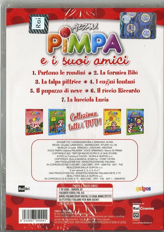 Pimpa e i suoi amici - DVD - Film di Enzo D'Alò Animazione | IBS