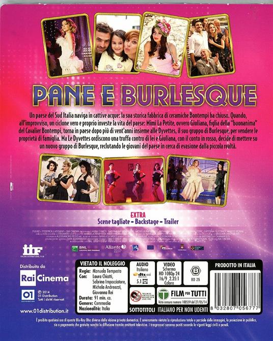 Pane e burlesque - Blu-ray - Film di Manuela Tempesta Commedia | IBS