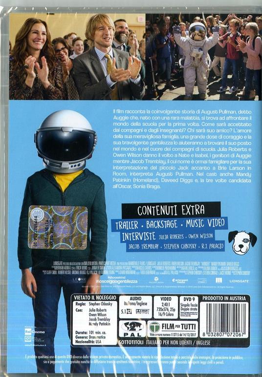 Wonder (DVD) - DVD - Film di Stephen Chbosky Drammatico | IBS