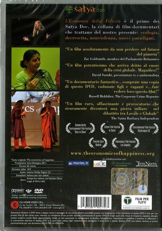 L' economia della felicità - DVD - Film di Steven Gorelick , Helena ...