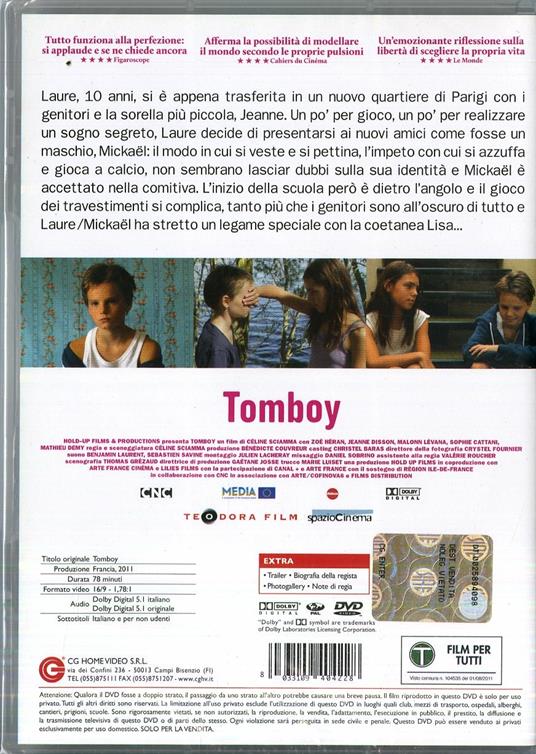 Tomboy (DVD) - DVD - Film di Céline Sciamma Drammatico | IBS