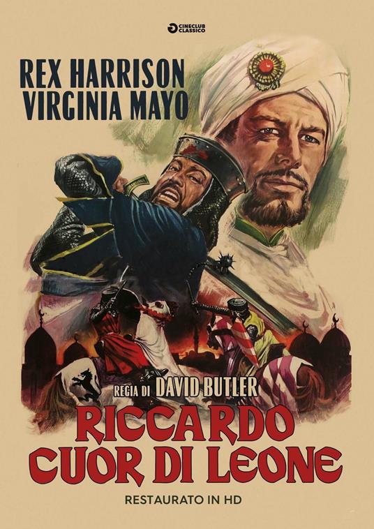 Riccardo cuor di leone. Restaurato in HD (DVD) - DVD - Film di David Butler Avventura | IBS
