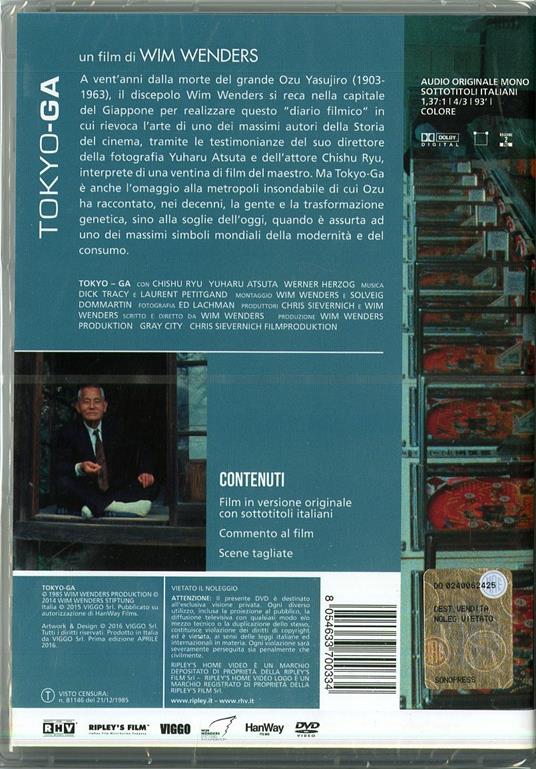 Tokio-Ga - DVD - Film di Wim Wenders Documentario | IBS