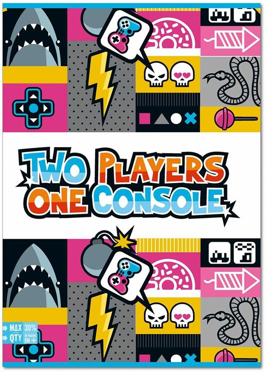 Quaderno A4 Maxi 96/100 Two Players One Console. 1 Rigo - 20,5 x 29,5 ...