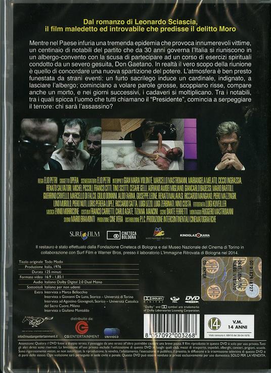 Todo Modo - DVD - Film di Elio Petri Drammatico | IBS