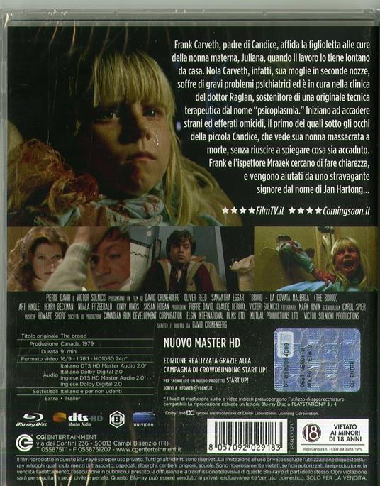 The Brood (Blu-ray) - Blu-ray - Film di David Cronenberg Fantastico | IBS