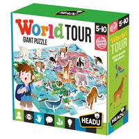 World Tour - puzzle gigante con animali 3D - Headu - Teacher Tested ...