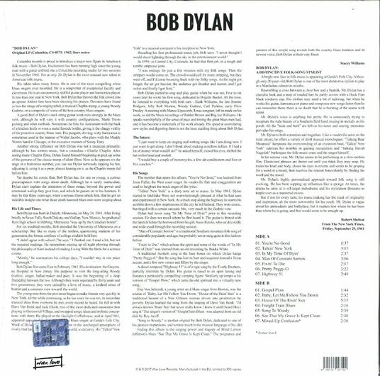 Bob Dylan Debut Album - Bob Dylan - Vinile | IBS