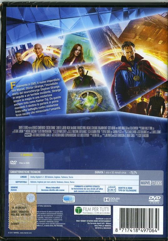 Doctor Strange (DVD) - DVD - Film di Scott Derrickson Fantastico | IBS