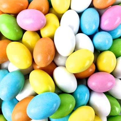 Ovetti Confettati colorati. Cioccolato crema nocciola Kg 1 - Boccia ...