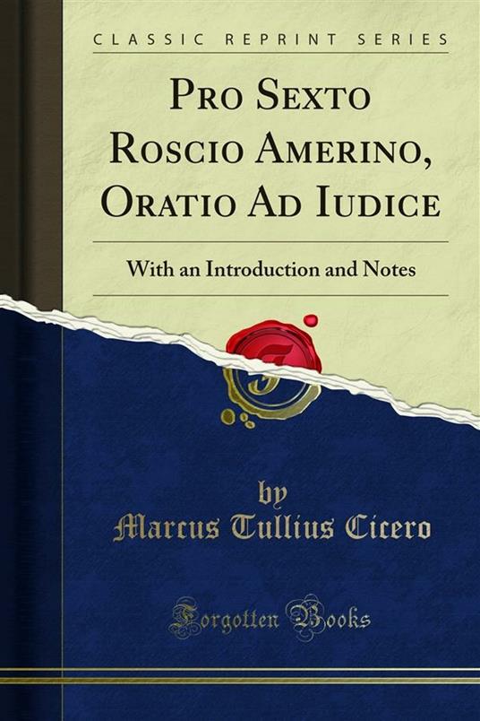 Cicero Pro Sexto Roscio übersetzung